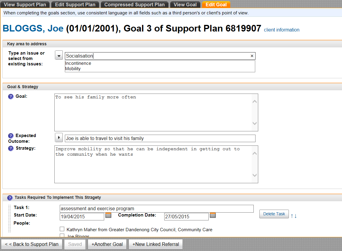 Step 6: Goals | S2S Userguide